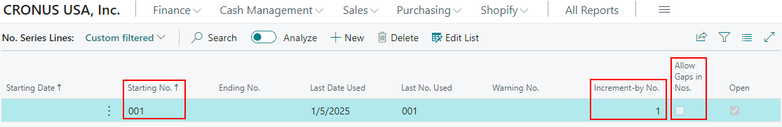 Auto No. Series | xpr365